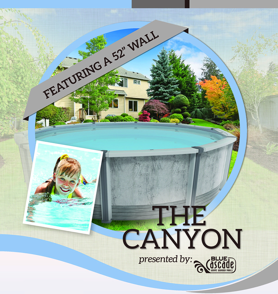 Resin Above Ground Pools | the Canyon | Blue Cascade Pools Resin Above Ground Pools | the Canyon | Blue Cascade Pools